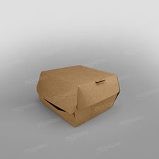 Kraft Clamshell Burger Box | Secure & Sustainable Packaging