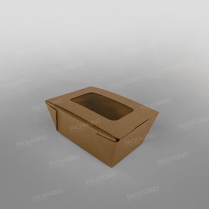 Kraft Food Box with Window – Perfect for Showcasing Meals