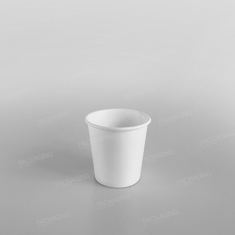 Go-Pak White Paper Cup Hot - Single Wall – Packaging By Polymer