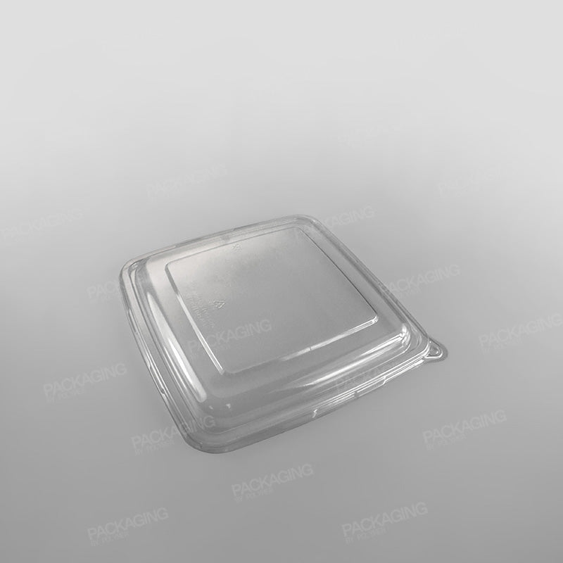 300 Pcs | rPET Flat Lid – Perfect Fit for Large Square Pulp Containers