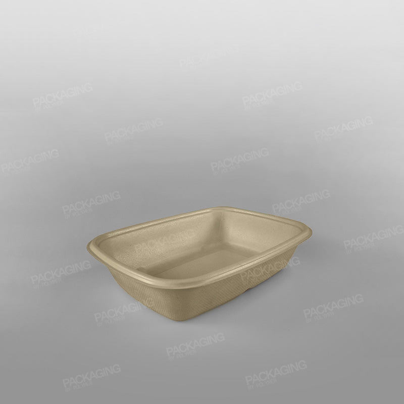Sabert PLA Lined Rectangular Pulp Tray [PUL48632PLA] [825ml]