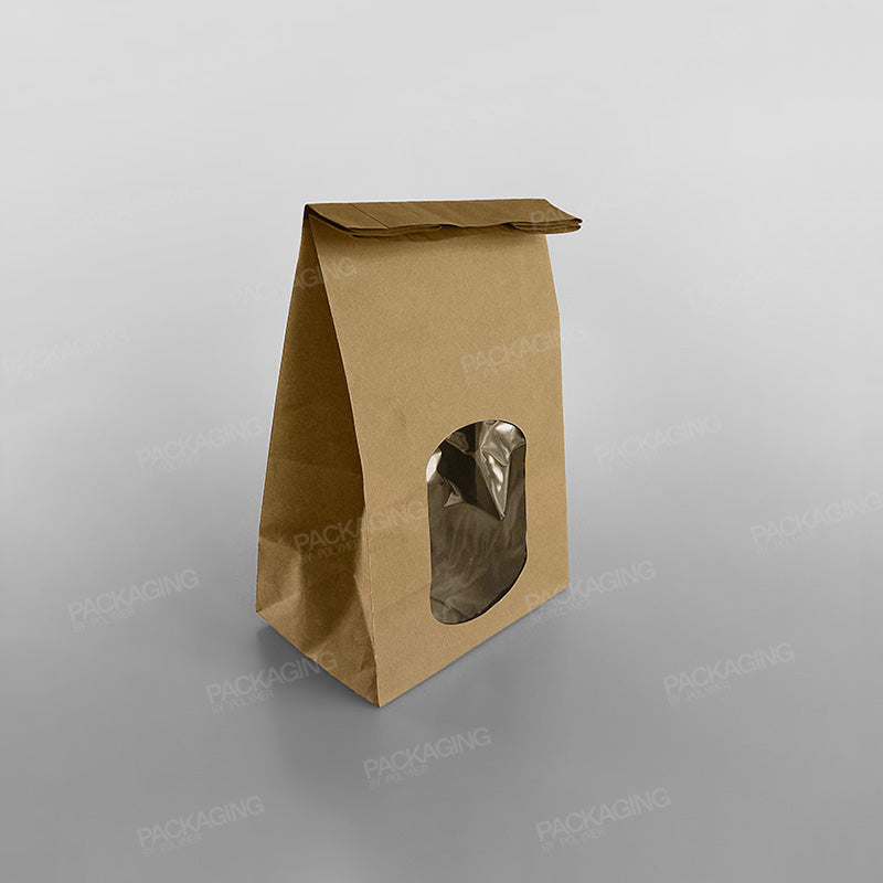 Paper Brown Window Bags — Packaging By Polymer