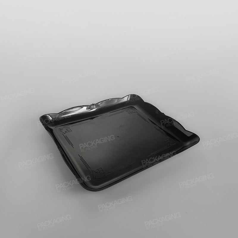 Plastic Presentation Trays Tulip Black – Packaging By Polymer