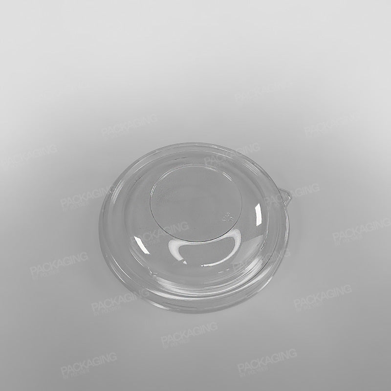 300 Pcs | Clear rPET Lid for Round Pulp Buddha Bowls – Show & Protect